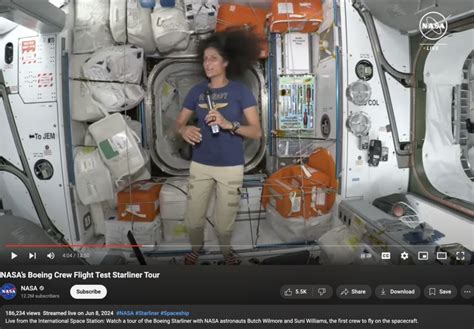 An Old Video Of Sunita Williams Giving A Space Station Tour Is Being Shared As A Recent Incident