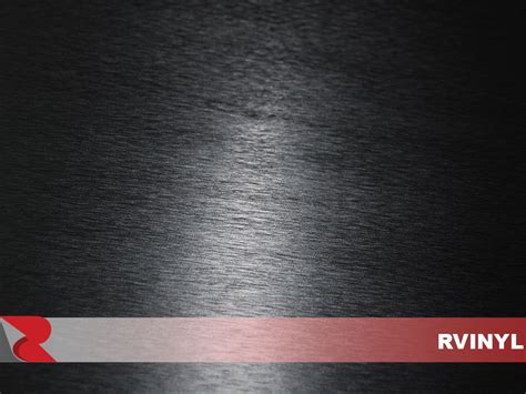 Rwraps™ Black Brushed Aluminum Vinyl Wrap Car Wrap Film