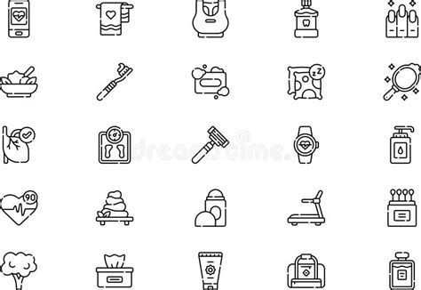 Wellness Icons Collection Is A Vector Illustration With Editable Stroke
