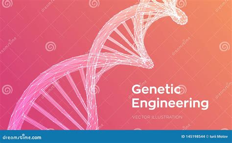 Dna Sequence Abstract 3d Polygonal Wireframe Dna Molecules Structure Mesh Dna Code Editable