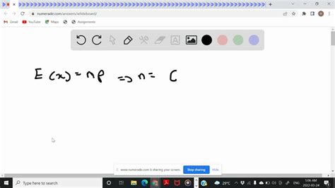 solved let x be a binomial random variable with number of trials 100