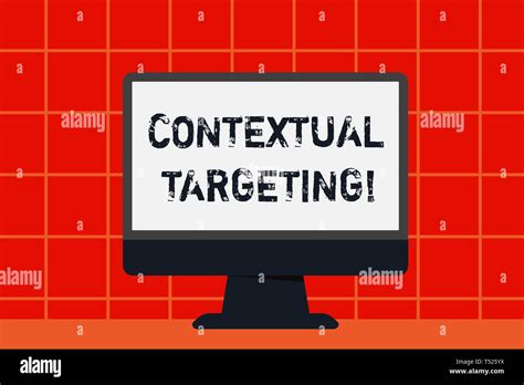 Conceptual Hand Writing Showing Contextual Targeting Concept Meaning Targeted Advertising For