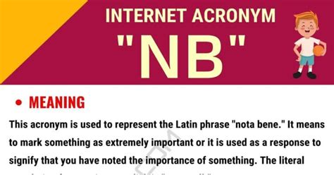 NB Meaning: What Does the Useful Term "NB" Stand For? • 7ESL