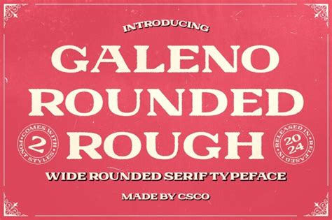Galeno Rounded Rough Font Free Font