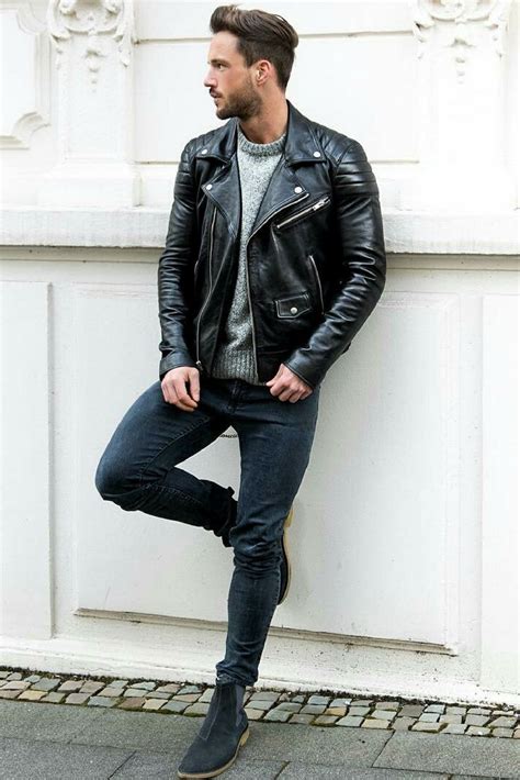 15 Coolest Ways To Wear Leather Jacket This Winter Leather Jacket Men