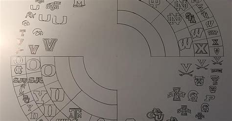 In Honor Of The Sweet 16 I Wanted To Show My Hand Drawn Radial Bracket