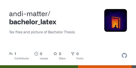 Github Andi Matterbachelorlatex Tex Files And Picture Of Bachelor