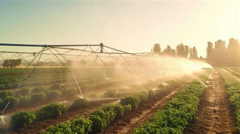 Agricultural Irrigation System Automated Agriculture System With Large