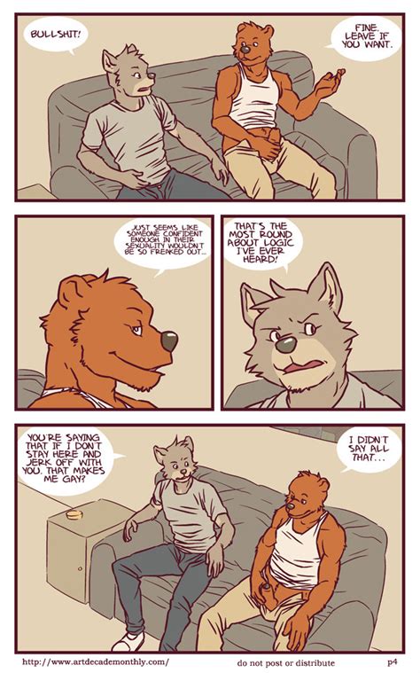Rule 34 Anthro Artdecade Bear Big Muscles Canine Comic English Text