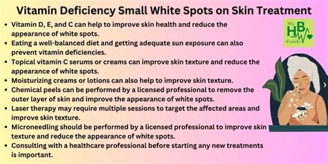 Vitamin Deficiency Small White Spots On Skin Improve Easily