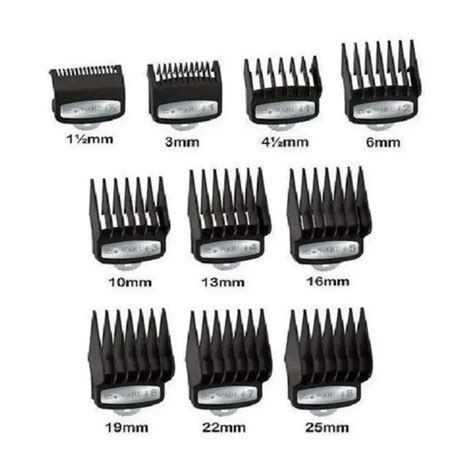 Pack de peines guía para máquina de corte wahl premium profesional