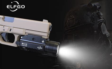 Elfgo 1200 Lumens Pistol Light For Handgun Compact Weapon