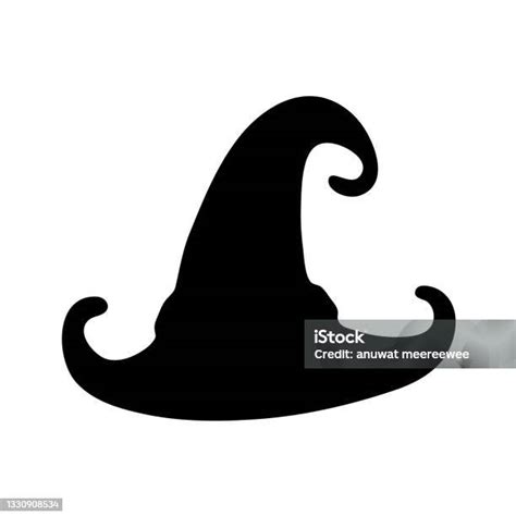 마녀 마법 모자 벡터 마녀 모자 요소 실루엣 할로윈 파티 장식 10월에 대한 스톡 벡터 아트 및 기타 이미지 10월 개인