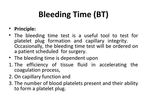 Coagulation Tests PPT