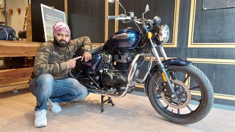Royal Enfield Meteor 350 Stellar Blue First Look Youtube
