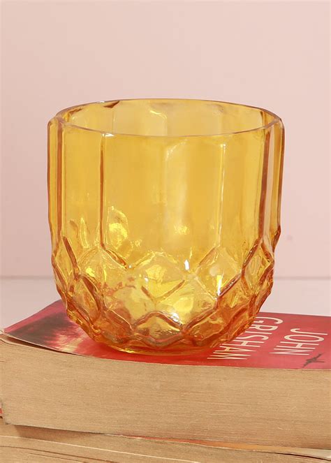 Get Orange Cut Glass Vase Small At ₹ 1075 Lbb Shop