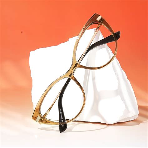 Farolf Cat Eye Brown Eyeglasses Vooglam