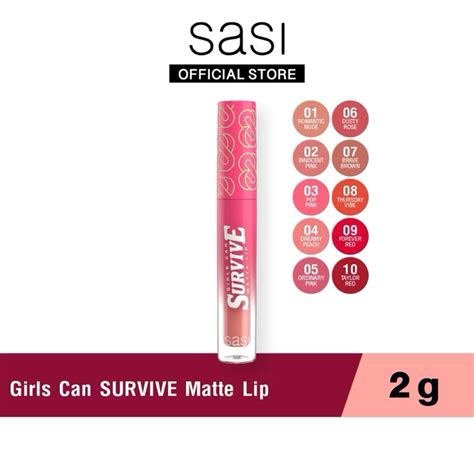 Sasi ศศิ เกิร์ล แคน เซอร์ไวฟ์ แมท ลิป 2 กรัม Girls Can Survive Matte