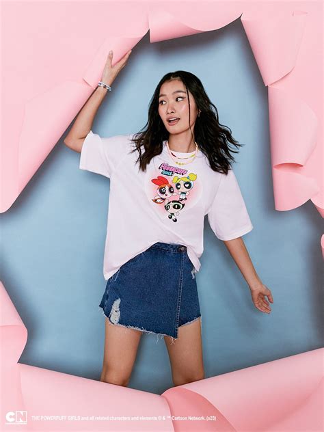 The Powerpuff Girls™ Oversized Tee White Pomelo Fashion