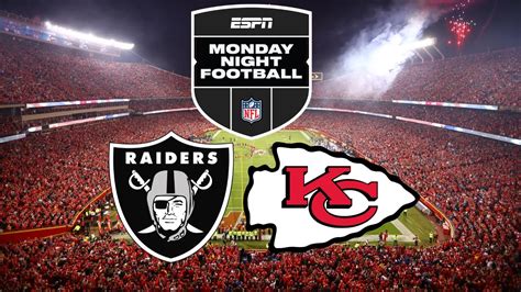 Raiders Chiefs Mnf Live Reaction And Commentary Mnf Nfl Youtube