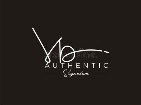 Letter Vb Signature Logo Template Vector Stock Vector Illustration Of