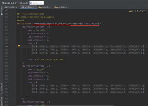 Avpixfmtdescriptor Ffmpeg