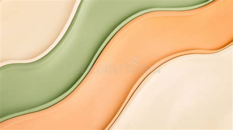 Simple Abstract Background Featuring Smooth Undulating Shapes In A