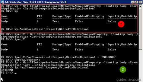 Sharepoint 2013 Search Index Managed Property Sizes Guidesharepoint