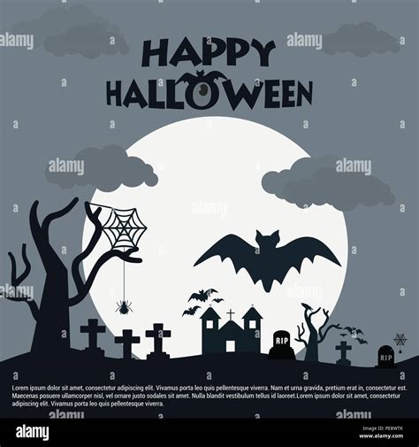 Happy Halloween Design Typography Vector Stock Vector Image And Art Alamy