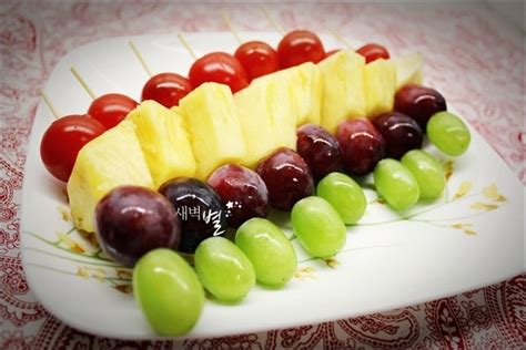 과일꼬치 And 포도치즈카나페 파티레시피 네이버 블로그