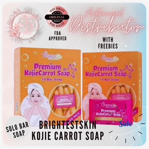 Brightest Skin Premium Kojie Carrot Soap Solo Bar Soap Shopee