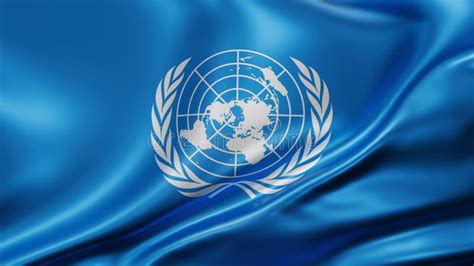 Bandera De Las Naciones Unidas Imagen De Archivo Editorial