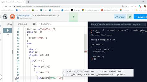 using ignore with files in c youtube
