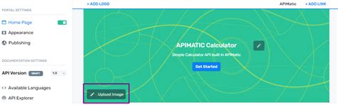 Customize Portal Settings APIMatic Documentation