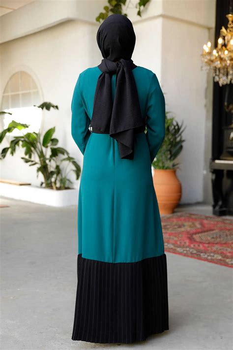 Modest Emerald Green Long Sleeve Maxi Dress 51954zy Neva