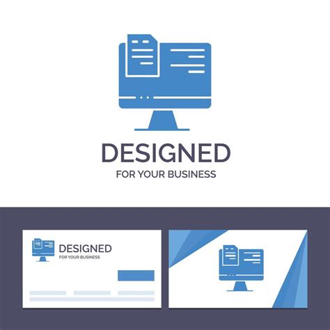 Creative Business Card And Logo Template Computer File Education Online