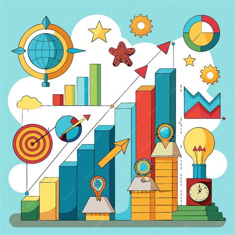 Colorful Infographic Featuring Graphs Charts And Icons For Data Analysis Premium Ai Generated