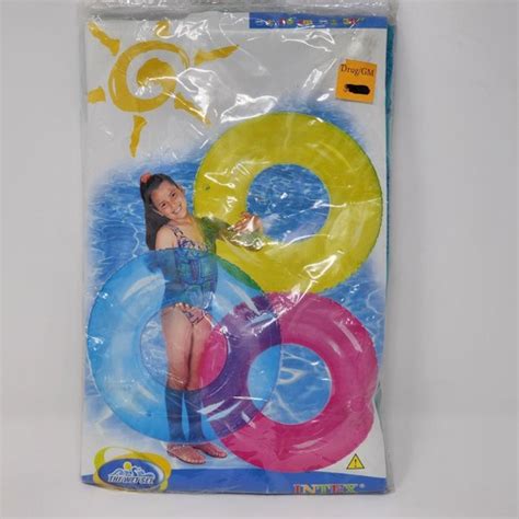 New Sealed Vintage Intex The Wet Set Ring Pool Float 2001 Blue 30 Inches Ebay