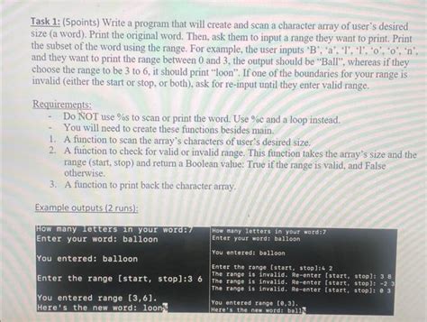 Solved Task 1 5points Write A Program That Will Create