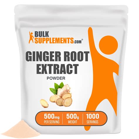 Ginger Root Extract Powder 500mg Antioxidants