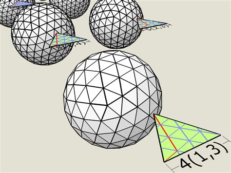 Geometry Math For A Geodesic Sphere Stack Overflow