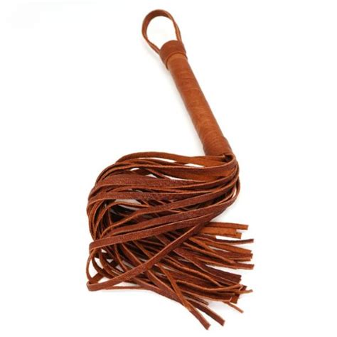 Martinet En Cuir Marron De Luxe Bdsm Boutique
