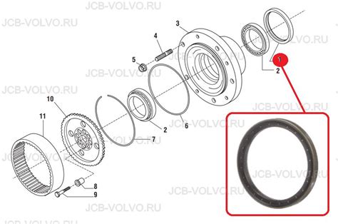 Сальник ступицы [ 87349641, 85825035 ] для NEW HOLLAND LB115, B115B ...