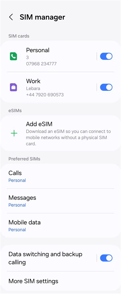 Disable Roaming On 1 Sim Keep Roaming Active On 2nd Sim Samsung