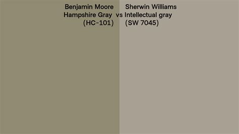 Benjamin Moore Hampshire Gray Hc 101 Vs Sherwin Williams Intellectual