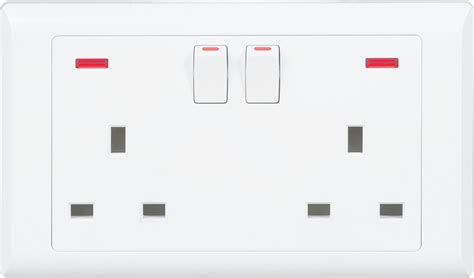 UK Standard Electrical Push Button Wall Switch And Socket China Wall Socket And Unswitched