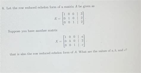 Solved Linear Algebra Please Show All Work And Explain
