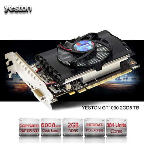 Yeston Geforce Gt 1030 Gpu 2gb Gddr5 64 Bit Gaming Desktop Computer Pc
