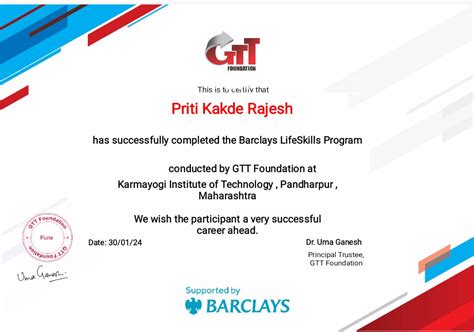 priti kakde on linkedin lifeskillscertification