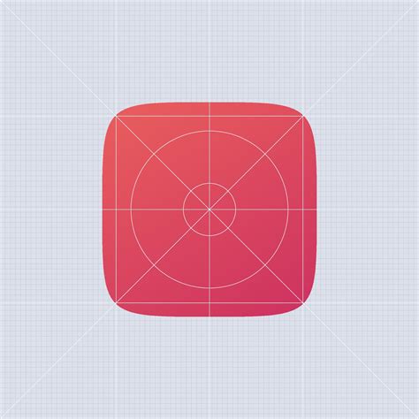 Superellips App Ios Template Red Ui Button Sign With Rounded Design Smartphone Application